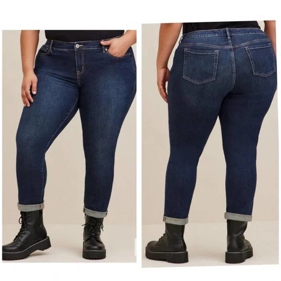 torrid | Jeans | Nwt Torrid Boyfriend Straight Jeans Sanded Rinse Plus ...